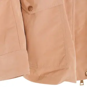 Moncler High-neck Drawstring Jacket - Light Brown