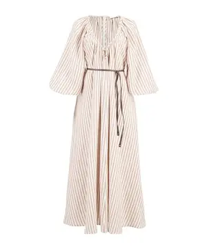 Zimmermann Zimmermann Striped Maxi Dress Tan