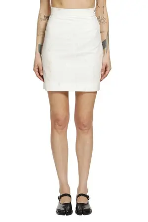VIVIENNE WESTWOOD Floral Embroidered A-line Mini Skirt