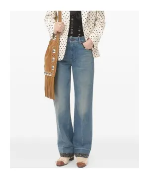 Valentino Garavani Logo Patch Boyfriend Jeans