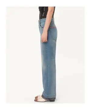 Valentino Garavani Logo Patch Boyfriend Jeans