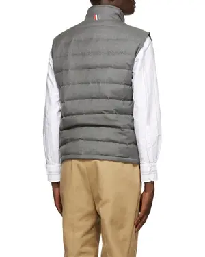 Thom Browne Down-filled Ski Vest - Medium Gray