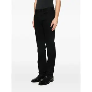 TOM FORD Logo Patch Straight Leg Jeans - Black