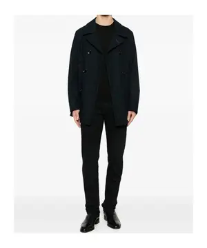 TOM FORD Logo Patch Straight Leg Jeans - Black