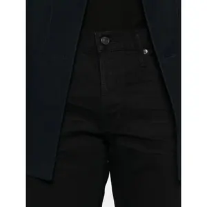 TOM FORD Logo Patch Straight Leg Jeans - Black