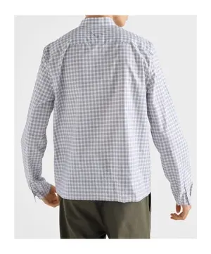 Prada Check Printed-patch Shirt