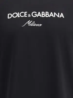 Dolce & Gabbana Dolce Gabbana Logo Embroidered Crewneck T-shirt