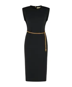 Michael Kors Chain Belt Dress - Black