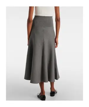 THE FRANKIE SHOP Gabrielle Knitted Midi Skirt