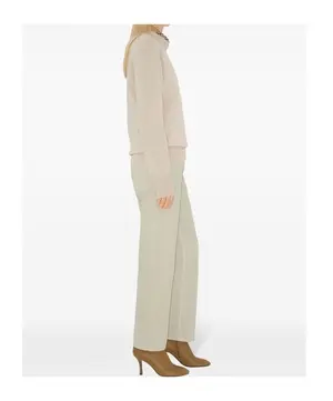 Burberry Checked Knitted Crewneck Jumper