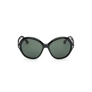 TOM FORD Annabelle-02 Round Frame Sunglasses - Black