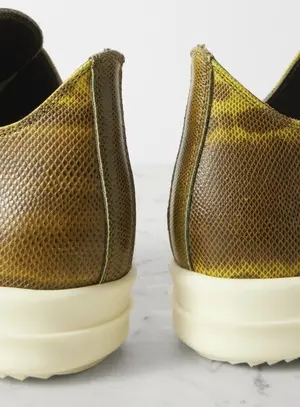 Rick Owens Round Toe Low-top Casual Sneakers