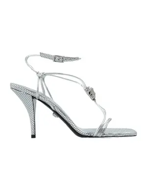 Versace Square-toe Heeled Sandals