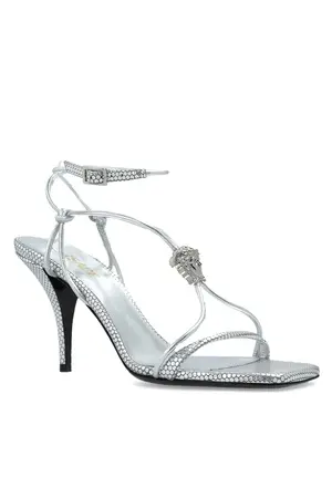 Versace Square-toe Heeled Sandals