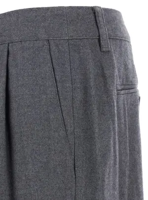 DUNST High-waisted Pleated Trousers