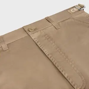 Celine Cotton Cargo Shorts - Taupe