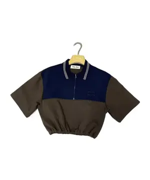 Miu Miu Cropped Collared Top With Zipper Closure