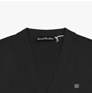 Acne Studios Appliqué V-neck Cardigan - Black