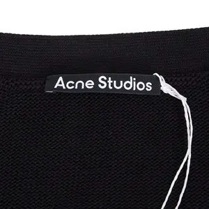 Acne Studios Appliqué V-neck Cardigan - Black