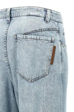 Brunello Cucinelli High Waisted Wide-leg Jeans - Blue