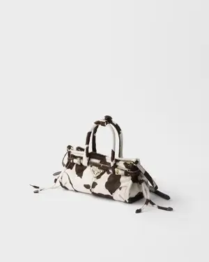 Prada Bonnie Mini Printed Leather Handbag - Multicolor