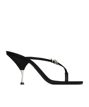 Saint Laurent Jerry Embellished Mules - Black