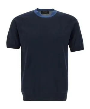 GRAN SASSO Contrast Trim Knitted Top