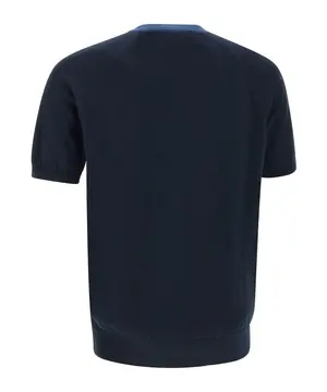 GRAN SASSO Contrast Trim Knitted Top