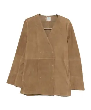TOTEME Double-breasted Suede Jacket