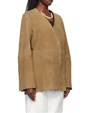 TOTEME Double-breasted Suede Jacket