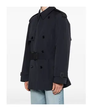 Burberry Button Belted Coat