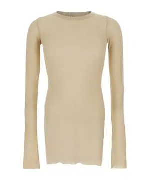 Rick Owens Crewneck Long-sleeved T-shirt - Beige