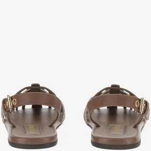 Miu Miu Round Toe Flat Sandals