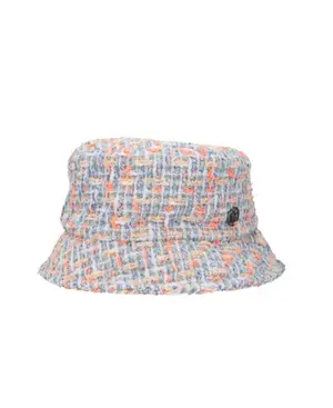 MAISON MICHEL Axel Tweed Bucket Hat - Gray