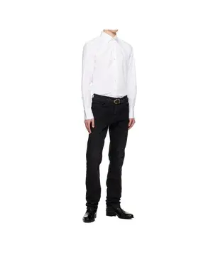 TOM FORD Woven Suede Belt