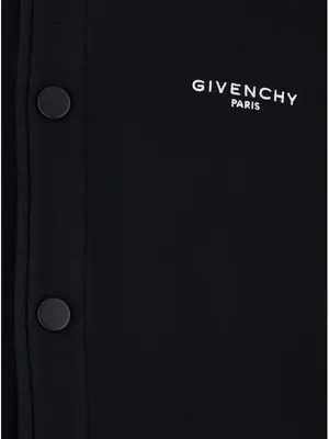 Givenchy Embroidered Logo Button-up Jacket