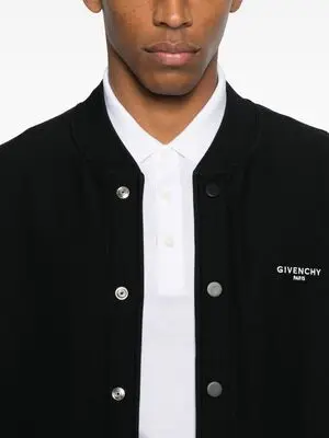 Givenchy Embroidered Logo Button-up Jacket
