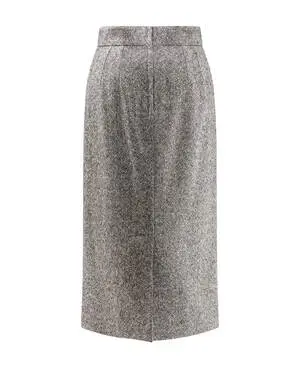 Dolce & Gabbana Back Slit Midi Skirt