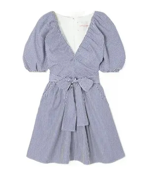 Carolina Herrera Striped Poplin Mini Dress