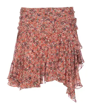 Isabel Marant Étoile Printed Asymmetric Mini Skirt