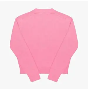 Acne Studios Appliqué V-neck Cardigan - Light Rose Pink