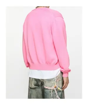 Acne Studios Appliqué V-neck Cardigan - Light Rose Pink