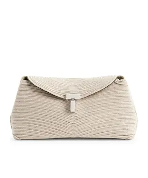 TOTEME Flap Clutch - Nude