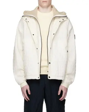 Stone Island Padded Hooded Jacket With Anti-drop And Wind Resistance