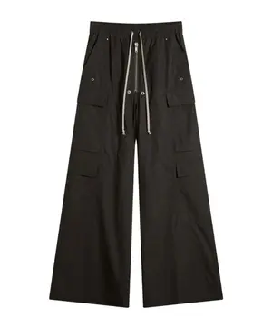 Rick Owens Drawstring Cargo Trousers - Black