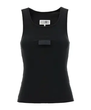 MAISON MARGIELA Sleeveless Tank Top With Numeric Signature Patch