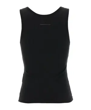 MAISON MARGIELA Sleeveless Tank Top With Numeric Signature Patch
