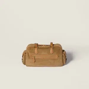 Miu Miu Corduroy Pocket Top-handle Bag - Cinnamon