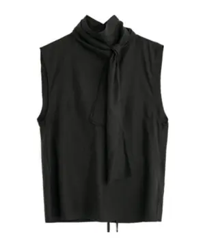 Our Legacy Virtuous Draped Neck Top - Black