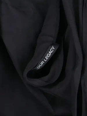 Our Legacy Virtuous Draped Neck Top - Black